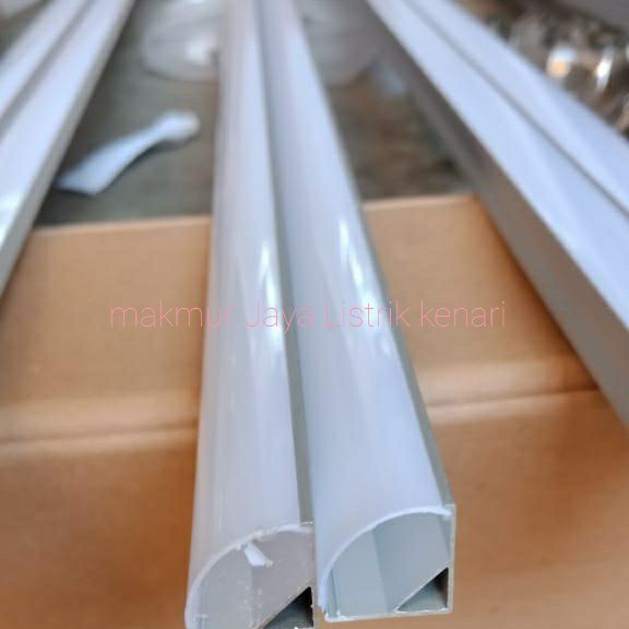 Jual Casing Aluminium Hard Strip LED model V-Reflektor 1 meter / 1 m ...
