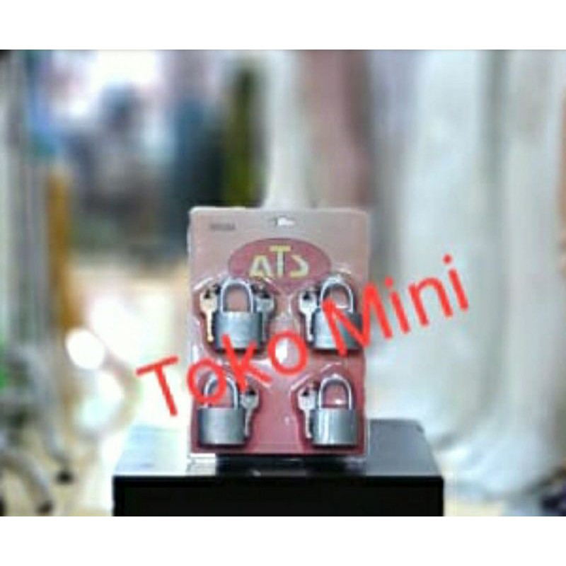 Jual GEMBOK MASTER KEY ATS 50 MM PENDEK BR 504 (HARGA JUAL 1 PACK = 4 ...