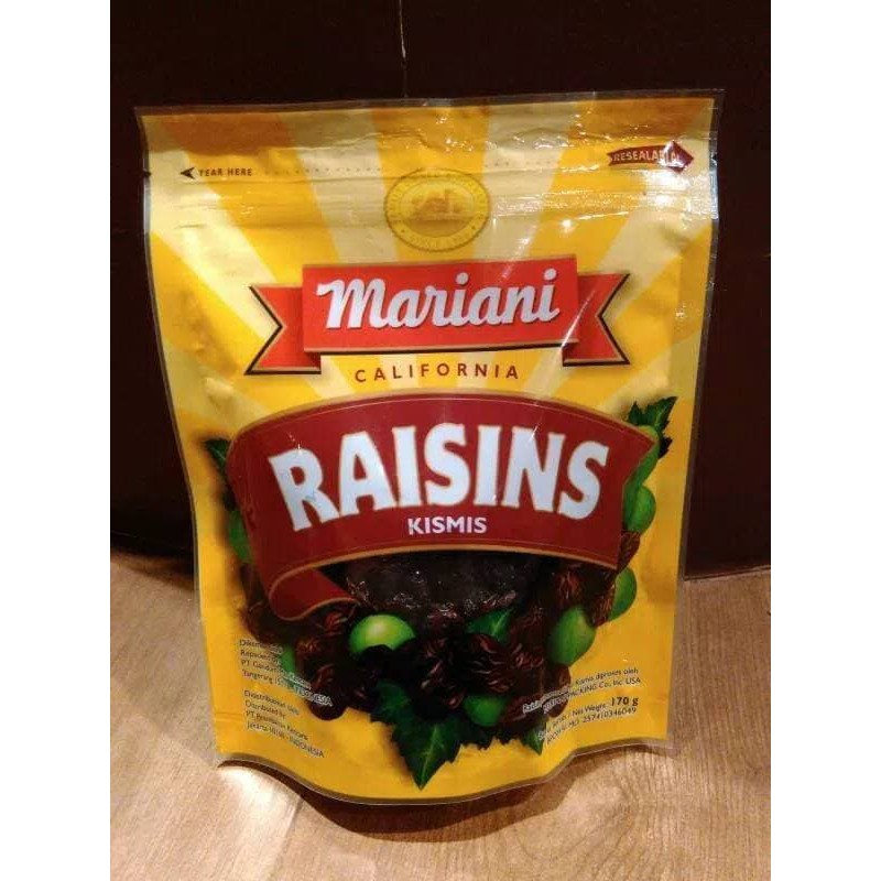 Jual Mariani California Raisins Raisin Buah Kismis Cemilan Sehat hg ...
