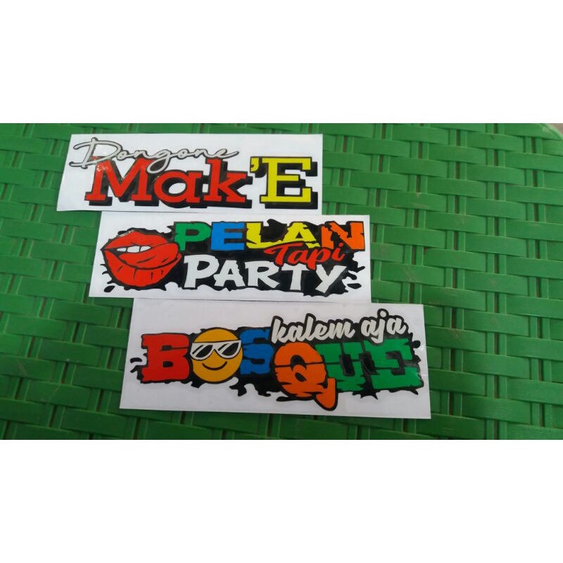 Jual sticker Kata- kata lucu | Shopee Indonesia