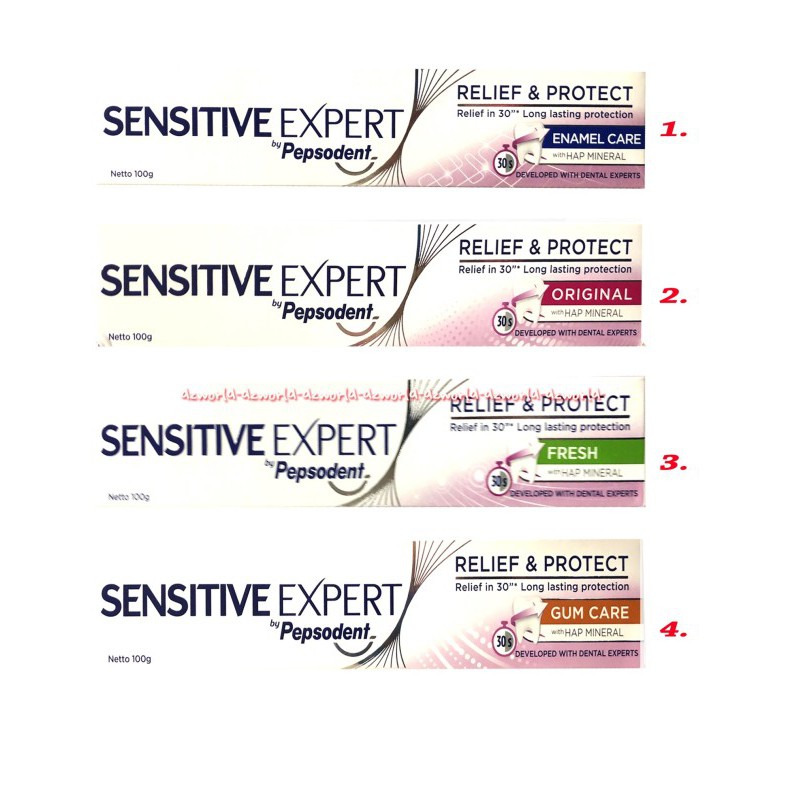 Jual zw-75 Sensitive Expert Pepsodent 100gr Enamel Care Original Fresh ...
