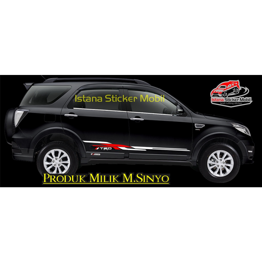 Jual Stiker mobil toyota rush TRD list body mobil toyota rush sticker ...