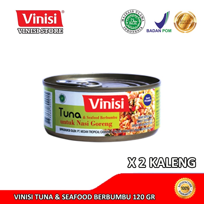Jual Paket 2 Kaleng Vinisi Tuna Seafood Nasi Goreng 120 Gr | Shopee ...