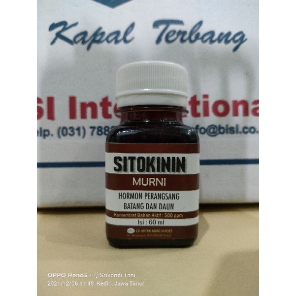 Jual Sitokinin Murni 60ml Hormon Tanaman Untuk Batang Dan Daun Original ...