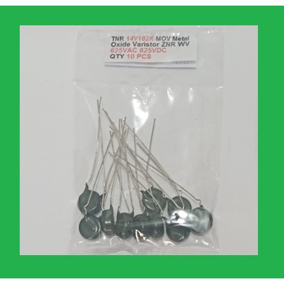 Jual QTY 10 PCS TNR 14V102K MOV Metal Oxide Varistor ZNR WV 625VAC ...