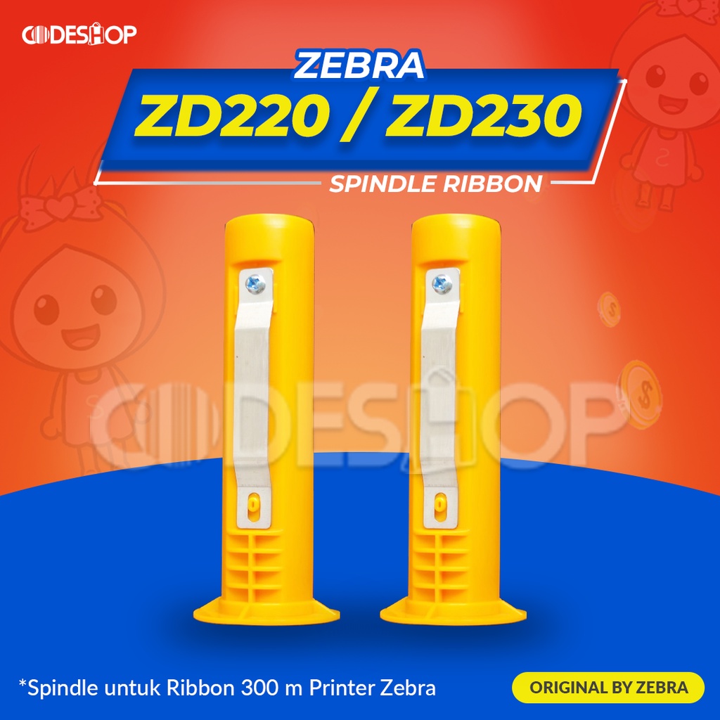Jual Spindle Spindel Roll Core Ribbon 300 meter ZEBRA ZD220 ZD888 ZD230 ...