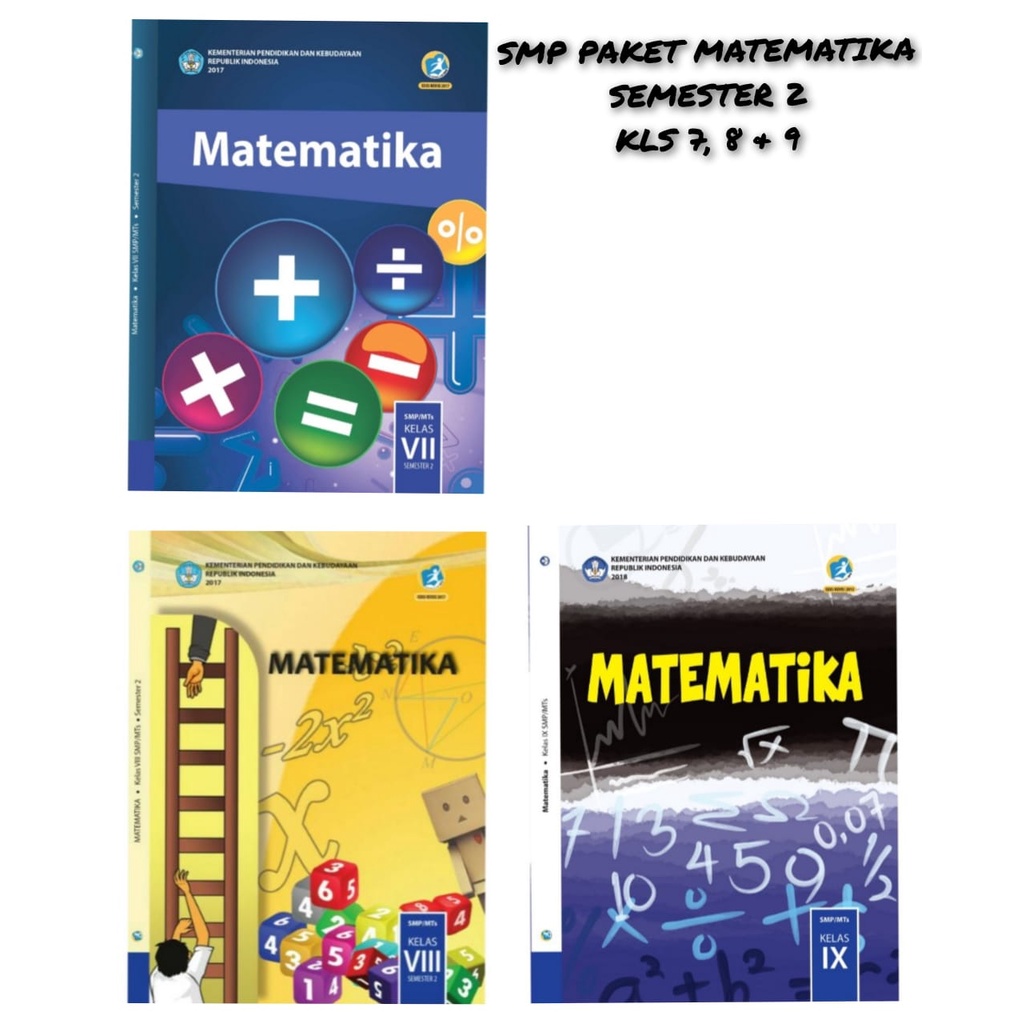Jual BUKU PAKET SMP MATEMATIKA SEMESTER 2 KELAS 7, 8, 9 EDISI REVISI ...