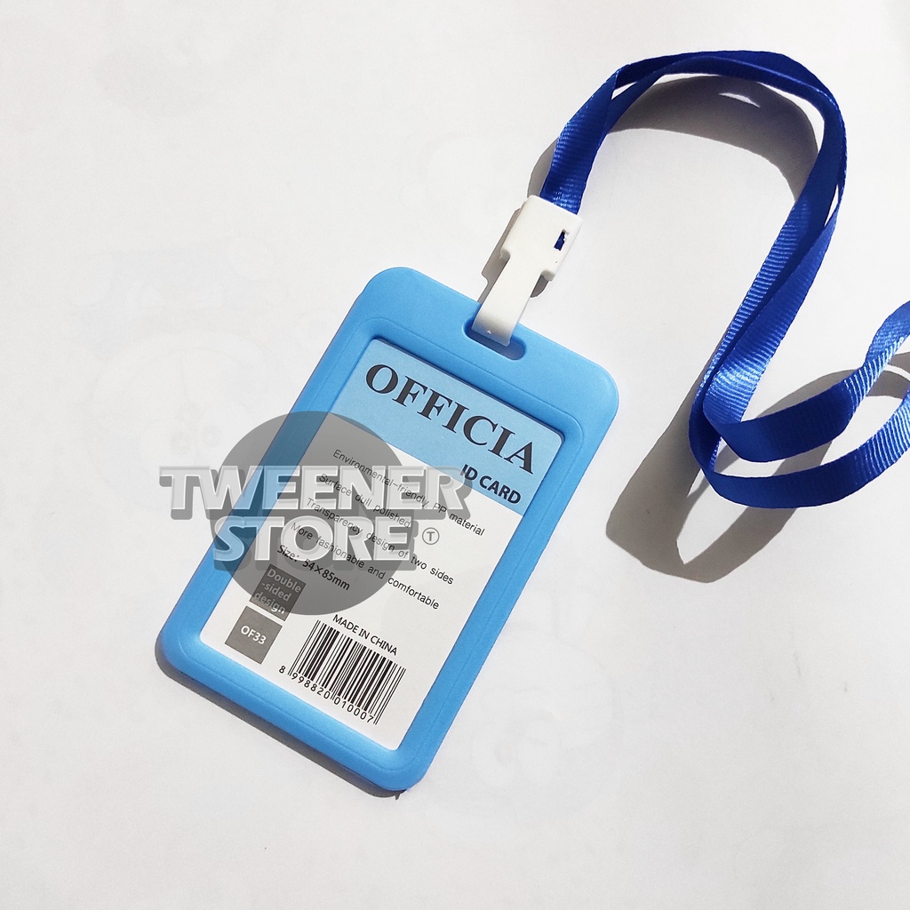Jual OFFICIA / ZHUANG PAI ID Card + Tali 54x85mm | Name Tag | Double ...