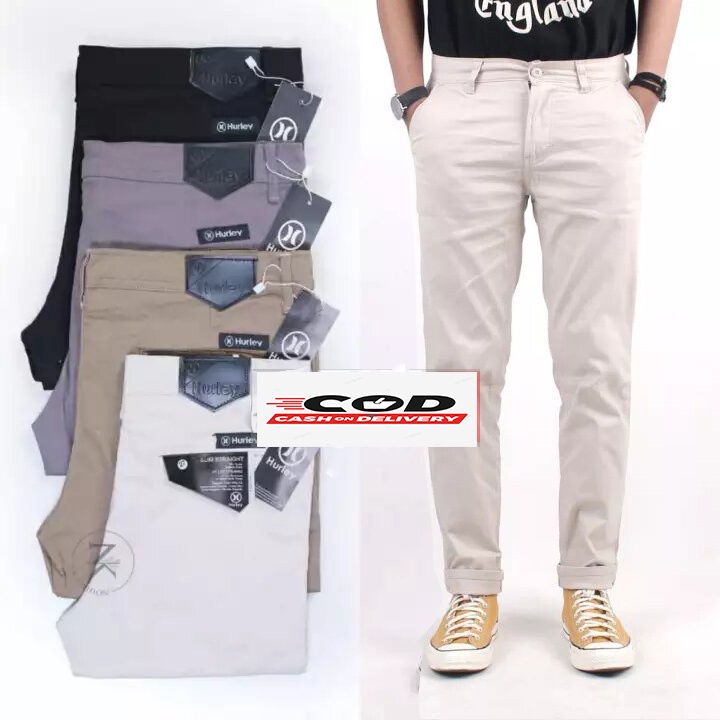 Jual CELANA PRIA CHINO Slim fit Panjang Kerja Kantor Santai Liburan | Shopee Indonesia