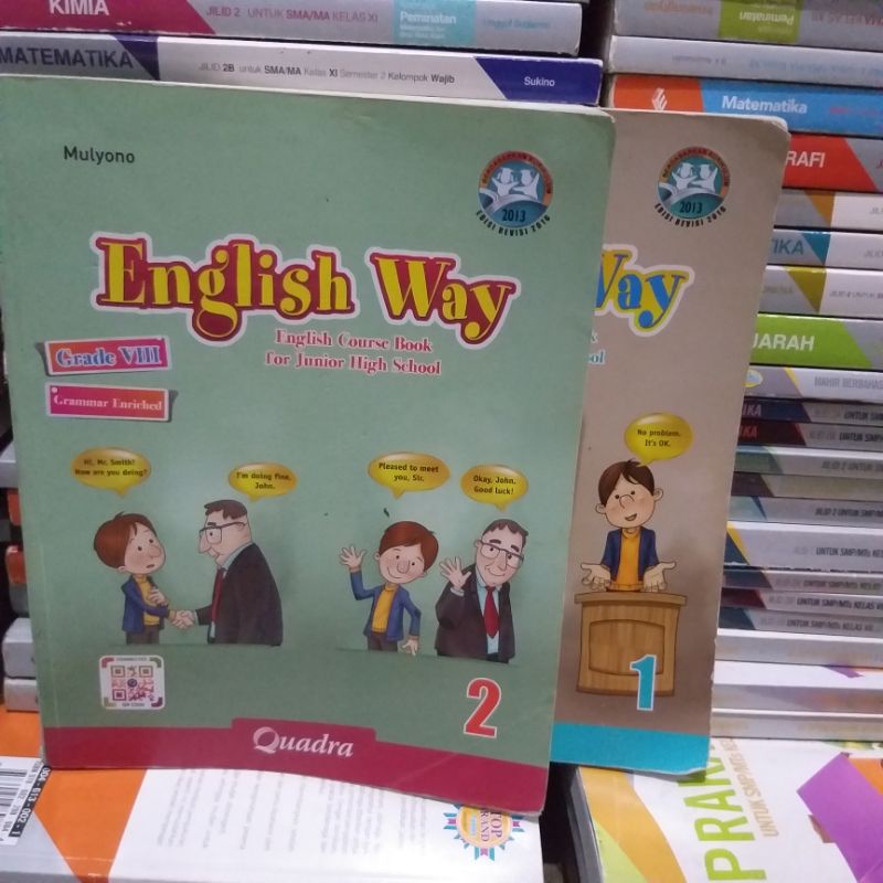 Jual BUKU BEKAS QUADRA - ENGLISH WAY KELAS 1 & 2 SMP K13 REVISI | Shopee Indonesia