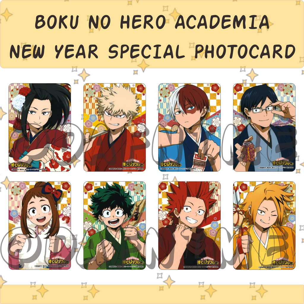 Jual PHOTOCARD ANIME BOKU NO HERO ACADEMIA BNHA NEW YEAR EDITION ...
