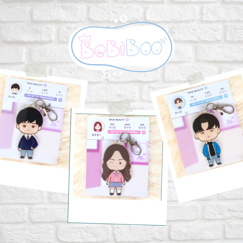 Jual Acrylic Keychain / Gantungan Kunci Akrilik Fan Art True Beauty ...