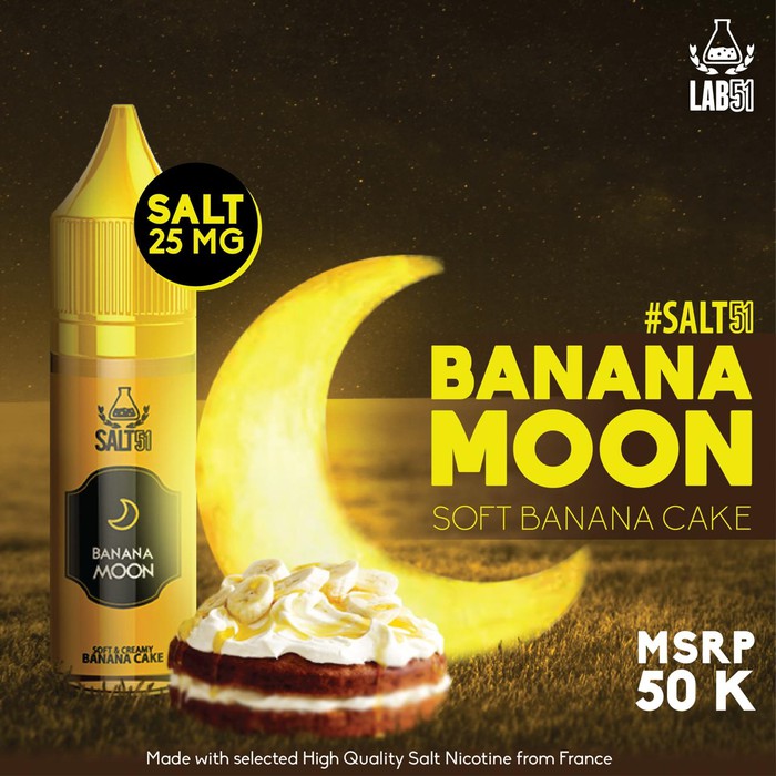 Jual Authentic Salt 51 Banana Moon Salt - Saltnic POD PODS Original ...