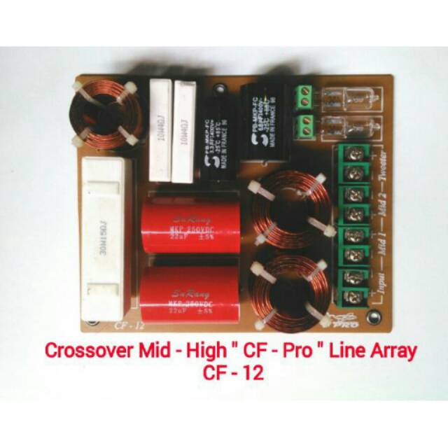 Jual Crossover cf pro double mid + high line array series | Shopee ...