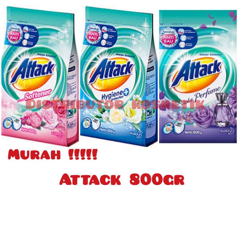 Jual MURAH....attack plus softener, attack hygiene, attack violet 800gr ...
