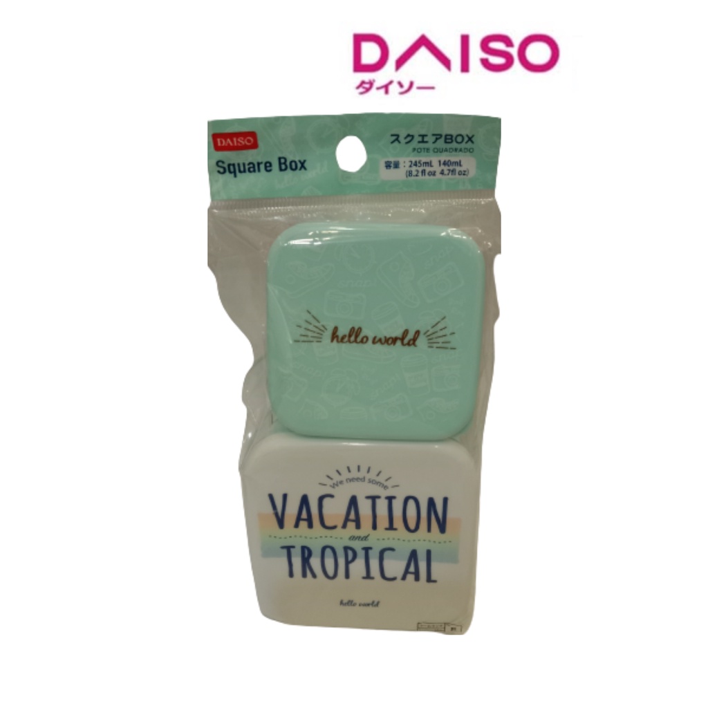 Jual Daiso Square Box -Tropical- | Shopee Indonesia