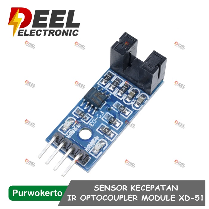 Jual SENSOR KECEPATAN IR OPTOCOUPLER MODULE XD-51 INFRARED SPEED ...