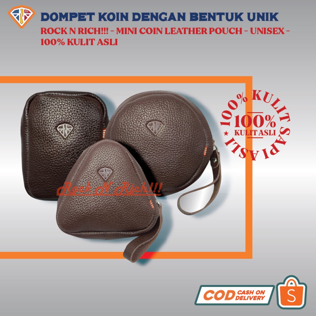 Jual ROCK N RICH!!! - DOMPET MINI COIN LEATHER POUCH 100% KULIT SAPI ...