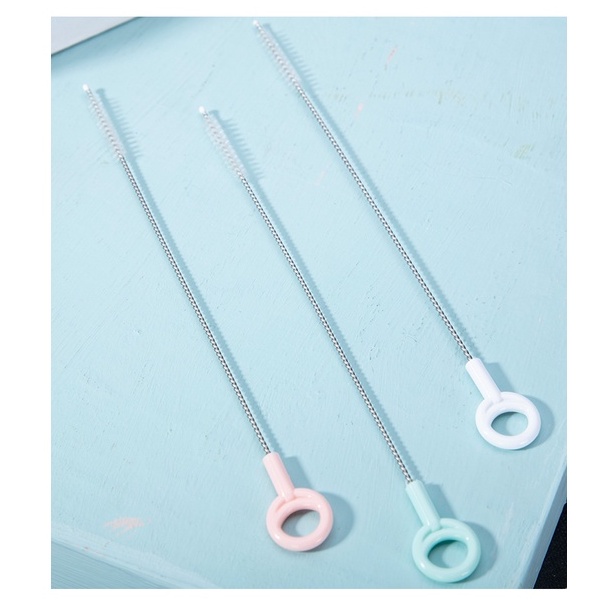 Jual 706 Sikat Pipet Kecil Straw Brush Nylon Ada Pengangan Bulat ...