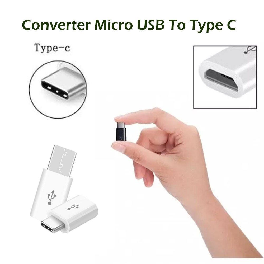 Jual Converter Micro USB To Type C Original Konektor Mikro USB Ke Tipe ...