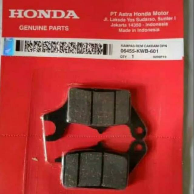 Jual KAMPAS REM DEPAN HONDA REVO ABSOLUT/BLADE NEW/KODE KWB/KWW ORI-HGP ...