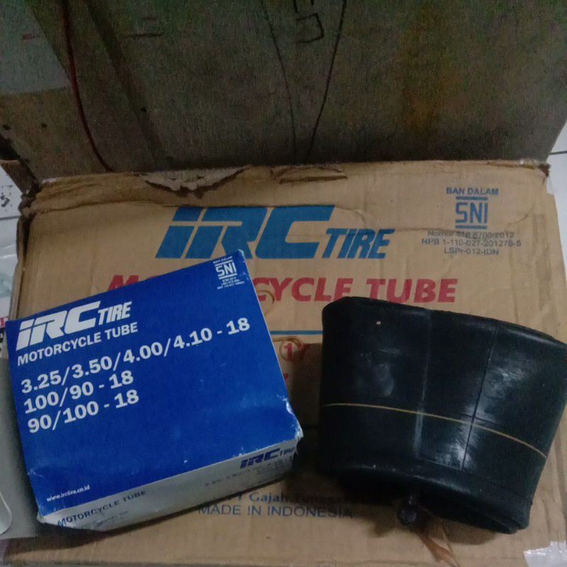 Jual Ban Dalam IRC 325/350/400/410-18 Atau 90/100/90-18 Tube BD IRC ...
