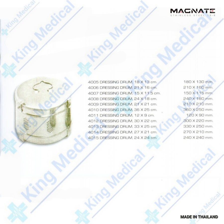 Jual Dressing Drum Stainless Steel Magnate Thailand | Shopee Indonesia