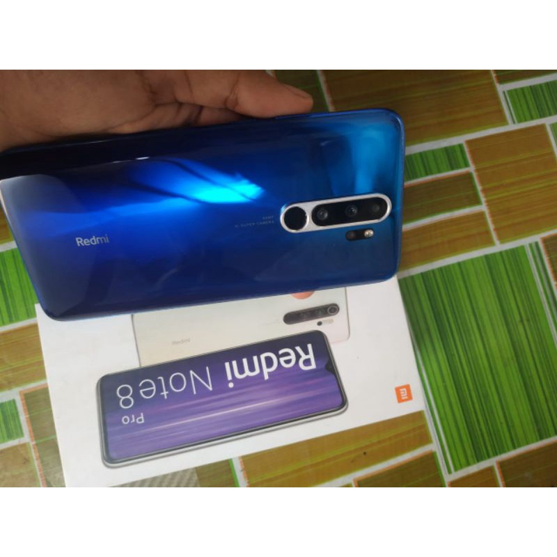 Jual xiaomi redmi note 8 pro 6/128gb warna biru | Shopee Indonesia