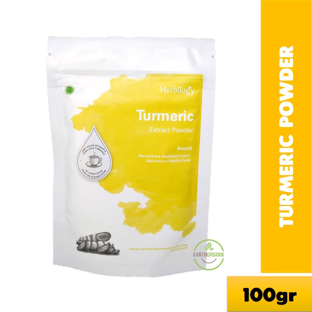 Jual Herbilogy Turmeric Extract Powder (Kunyit Bubuk) | Shopee Indonesia