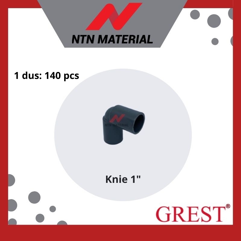 Jual Knie/Knee/Elbow/Keni Polos Grest AW 1" inch Fitting Pipa PVC (DUS ...