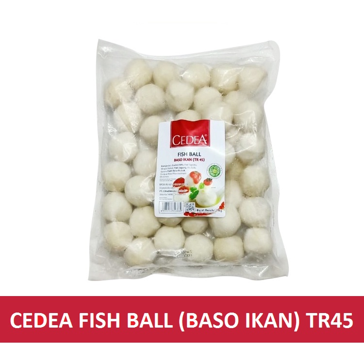 Jual CEDEA Fish Ball (Baso Ikan) TR45 1kg 45pcs | Shopee Indonesia