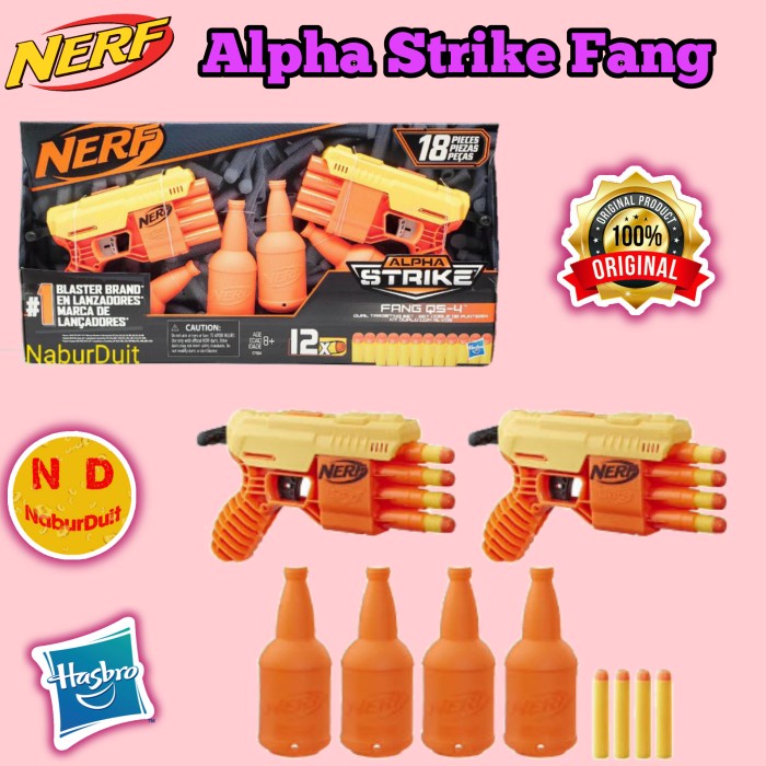 Jual NERF Alpha Strike Fang QS-4 Original | Shopee Indonesia