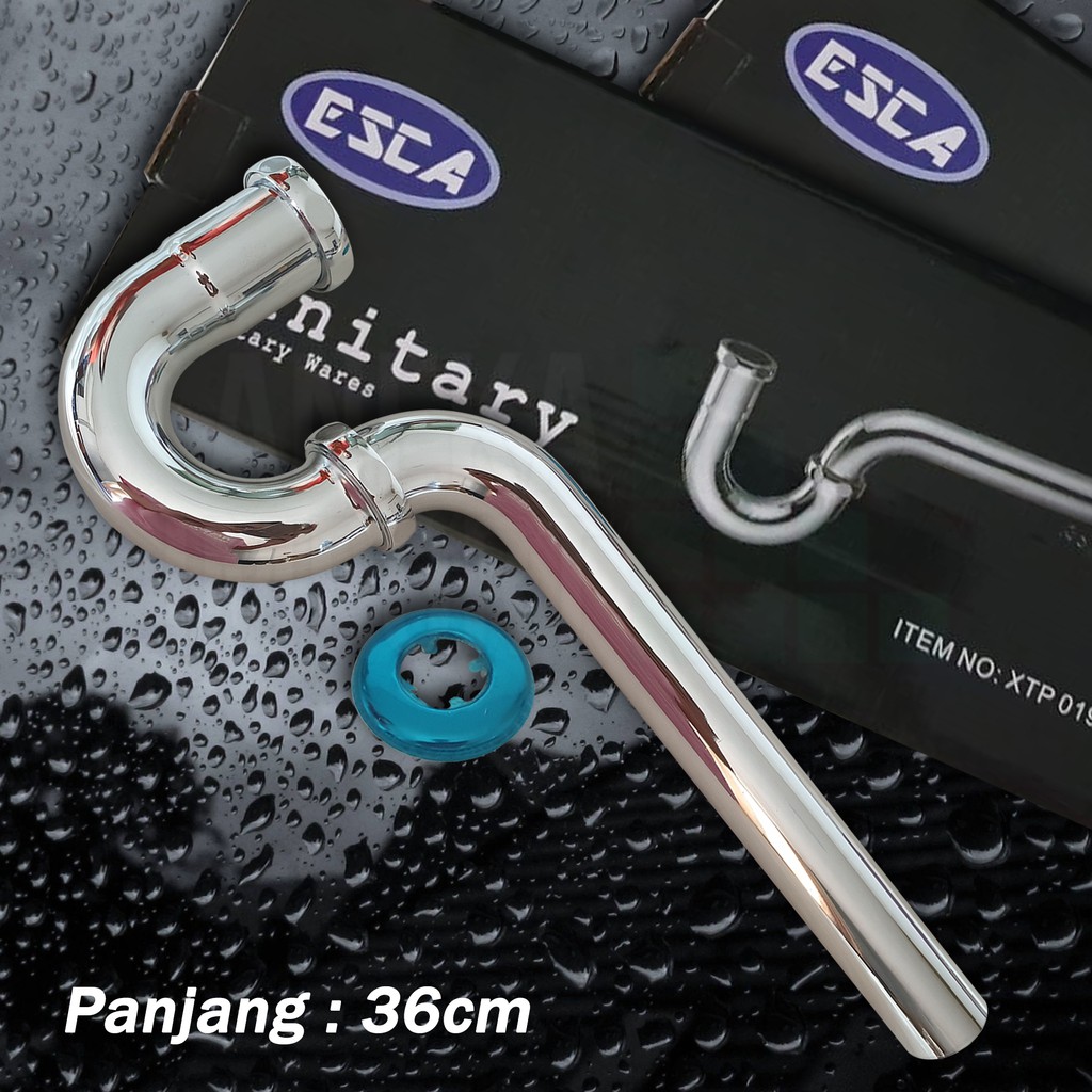 Jual Sifon Wastafel ESCA Leher Angsa Kuningan Leger angsa Wastafel High ...