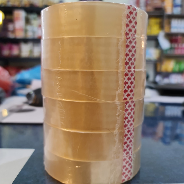 Jual Lakban Bening Gtape 2 jari / 6 ROLL | Shopee Indonesia