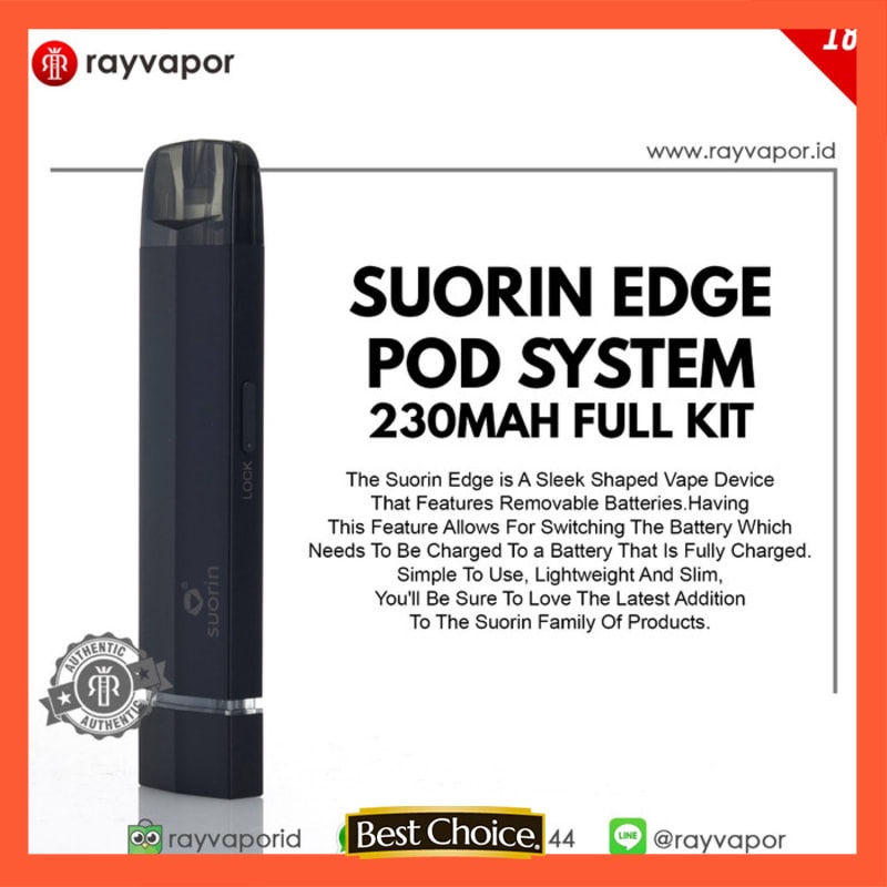 Jual Suorin EDGE Pod System 230mAh Full Kit - Black | Shopee Indonesia