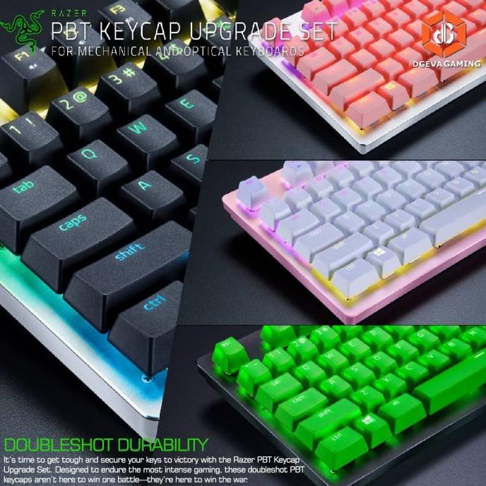 Jual Razer Doubleshot PBT Keycaps for Keyboard Mechanical & Optical ...