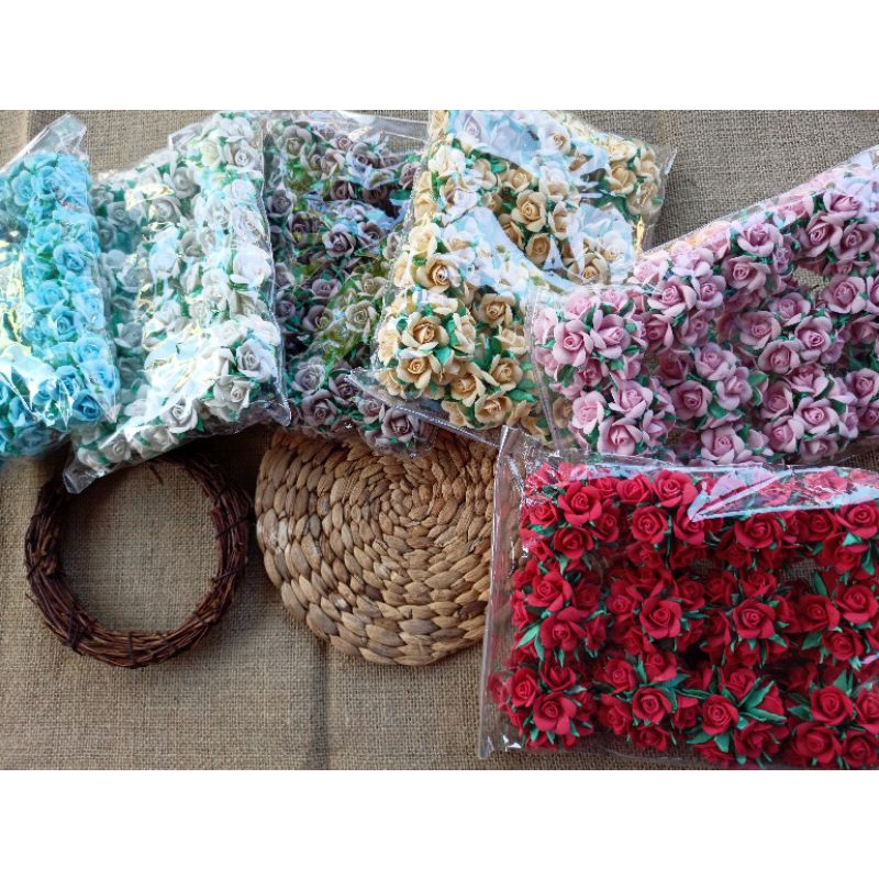 Jual Bunga Mawar Spons Lancip Mini Bahan Dekorasi Kado Seserahan ...
