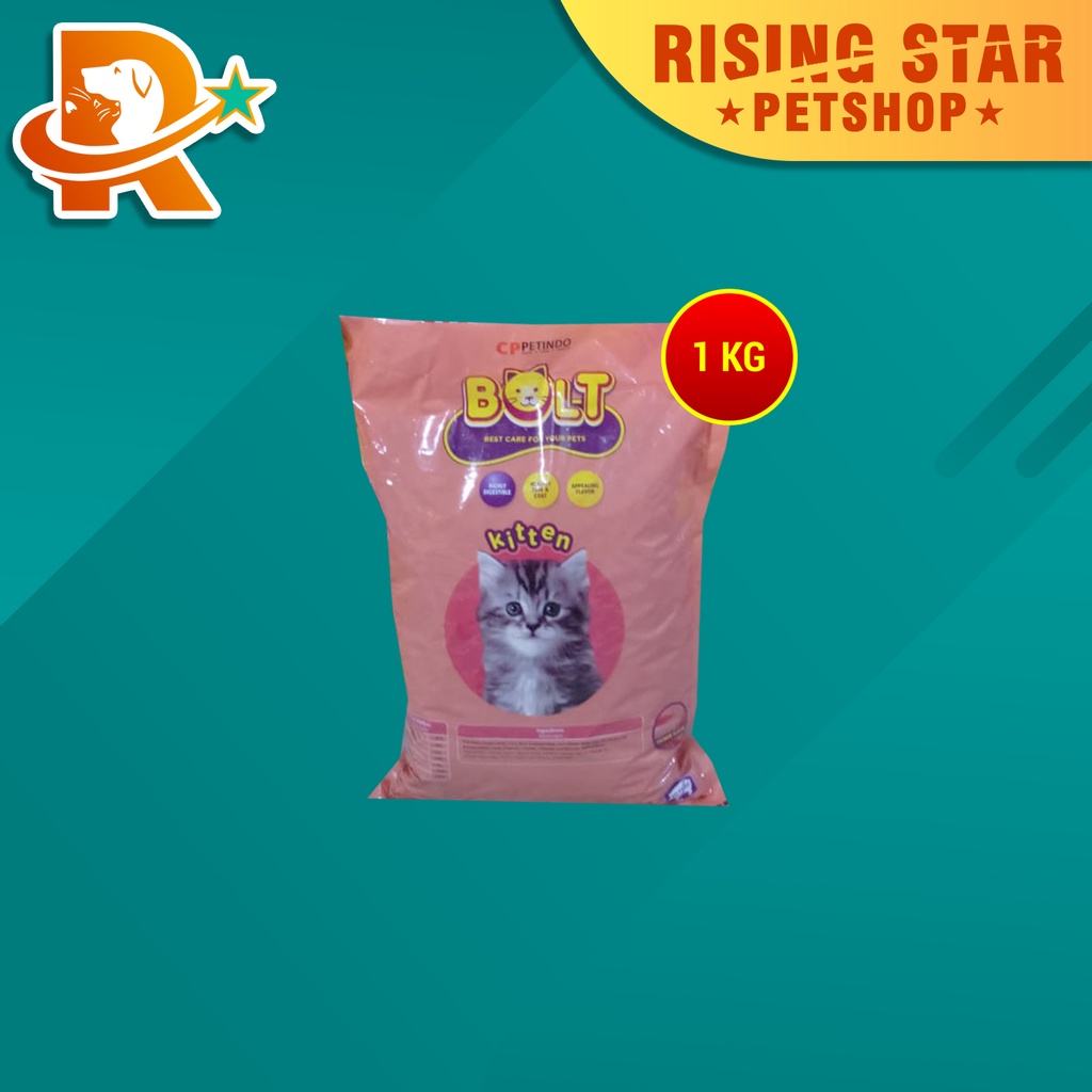 Jual Bolt Kitten Makanan anak Kucing Kering Dry Cat Food 1 KG | Shopee ...