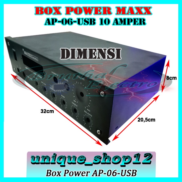 Jual Box Power Amplifier Maxx AP-06-USB 10A | Shopee Indonesia