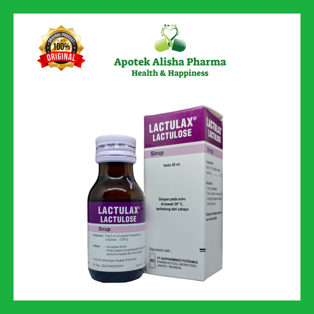 Jual Lactulax Lactulose Sirup 60ml - Lactulak Laktulosa Syrup Obat ...
