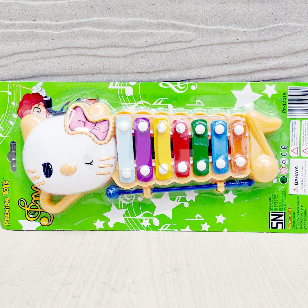 Jual Xylophone Hello Kitty Mainan Alat Musik Kolintang Anak | Shopee ...