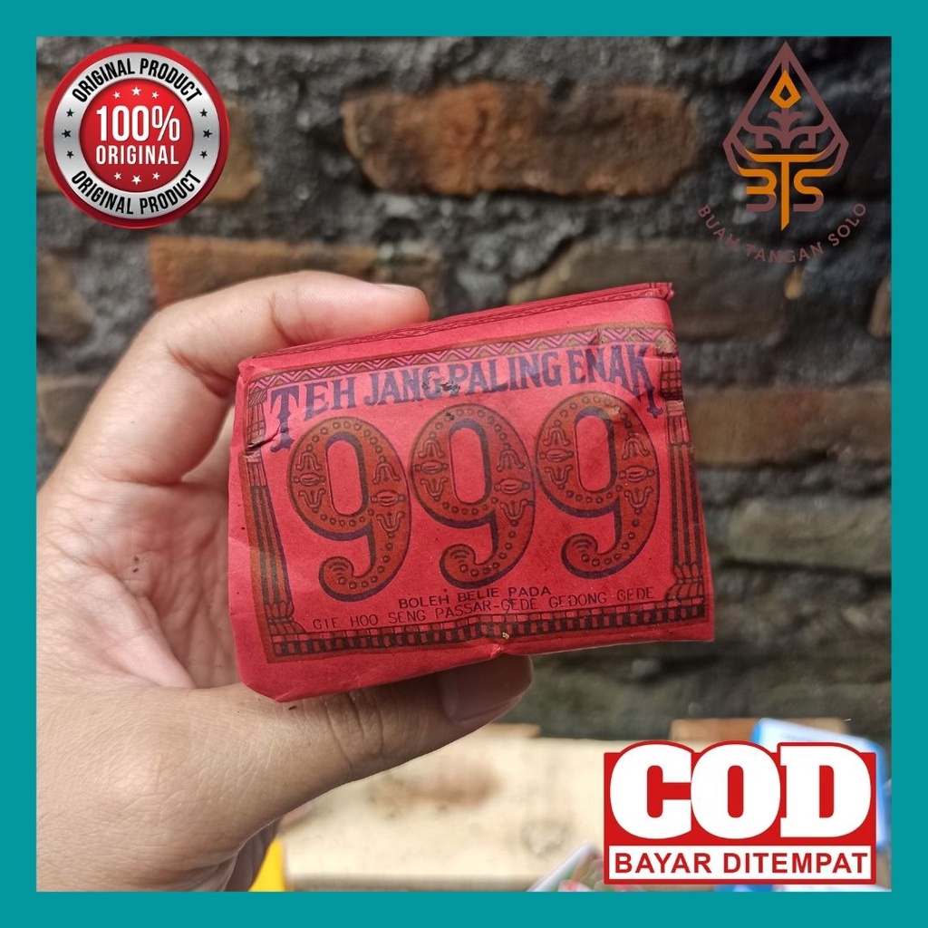 Jual Teh Cap 999 Teh Tubruk Solo Teh Khas Wedangan Solo 40gr | Shopee ...