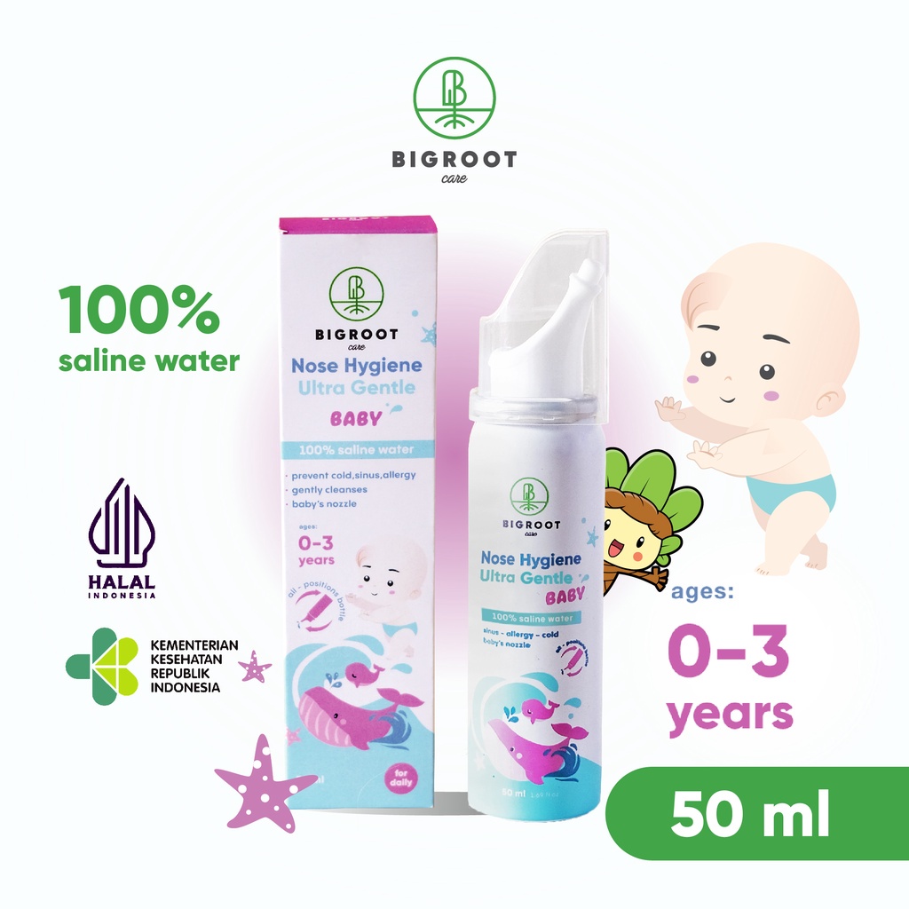 Jual Bigroot Nose Hygiene Ultra Gentle Baby 50 ml | Shopee Indonesia