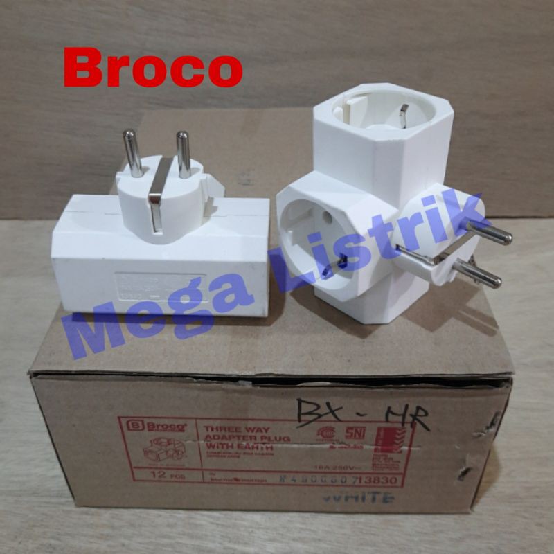 Jual T arde broco stop kontak cabang 3 | Shopee Indonesia