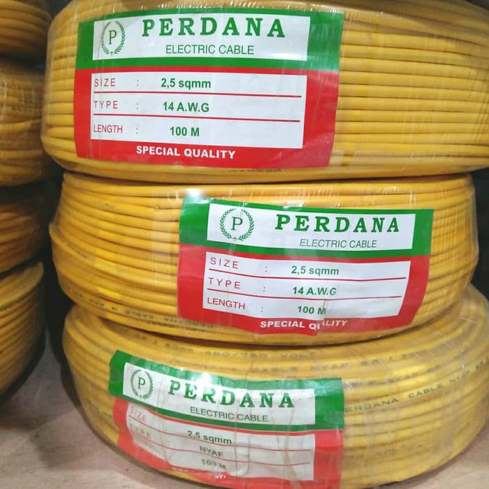 Jual Kabel Listrik Serabut NYAF 2-5mm 14 AWG Special Quality Original | Shopee Indonesia