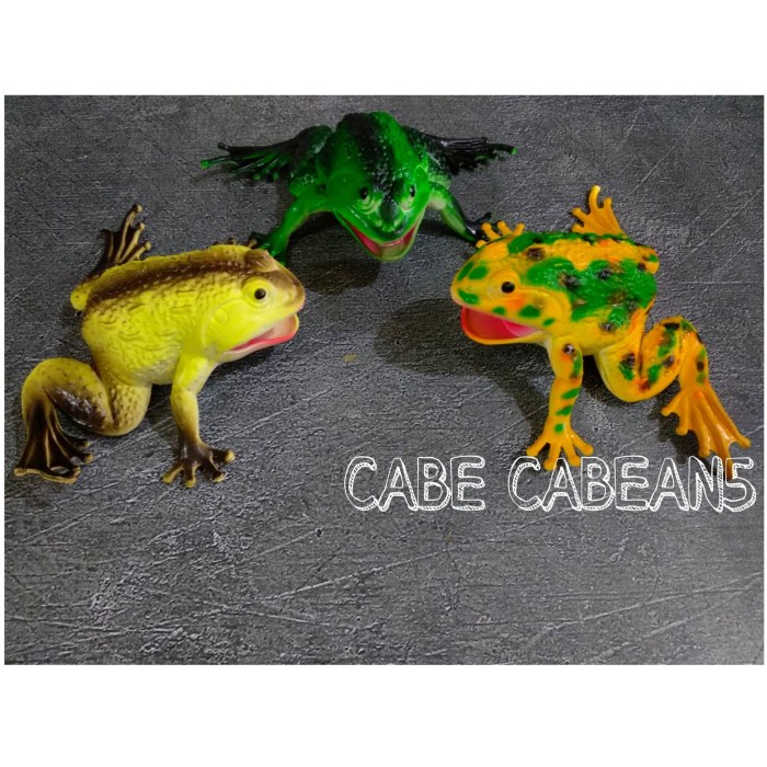 Jual Produk Terbaru Mainan Anak Hewan Binatang Karet Kodok Frog Katak ...