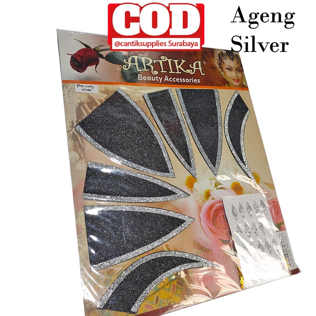 Jual PAES AGENG SILVER HITAM / RIASAN DAHI PENGANTIN WARNA SILVER HITAM ...