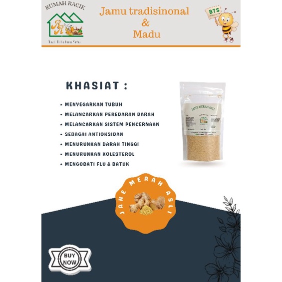 Jual Jamu jahe merah instan 100gr | Shopee Indonesia