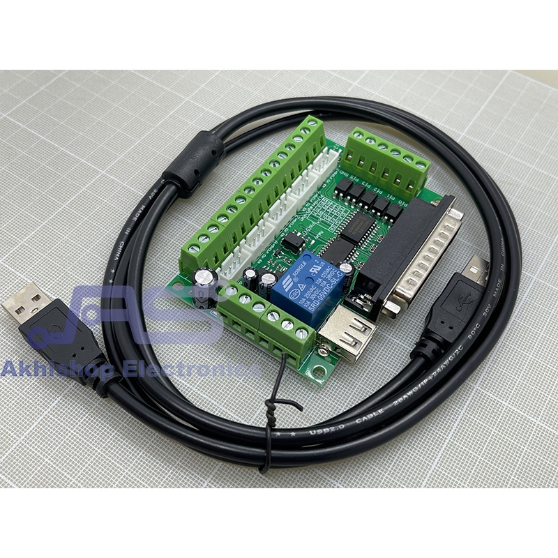 Jual Mach3 Cnc 5 Axis Interface Board For Stepper Motor Driver Shopee Indonesia