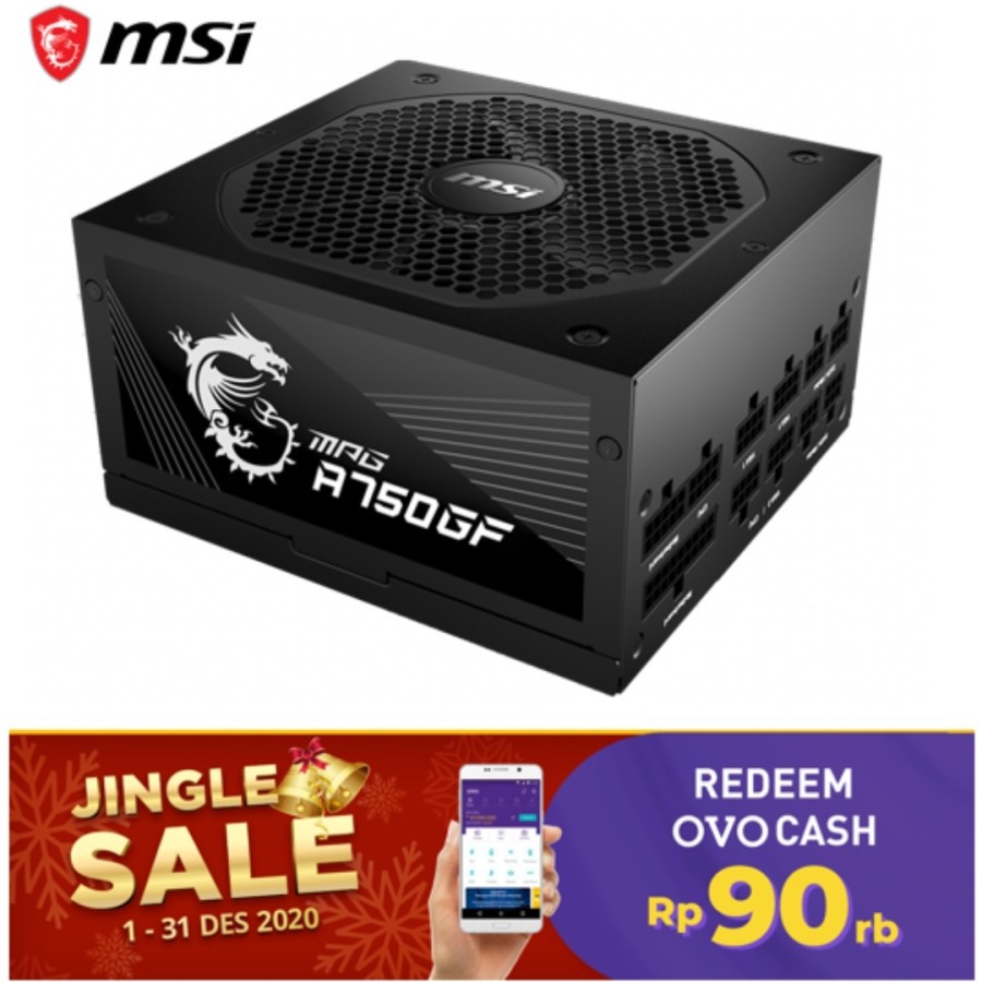 Jual Msi MPG A750GF 750W 80+ Gold Fully Modular Power Supply | Shopee Indonesia